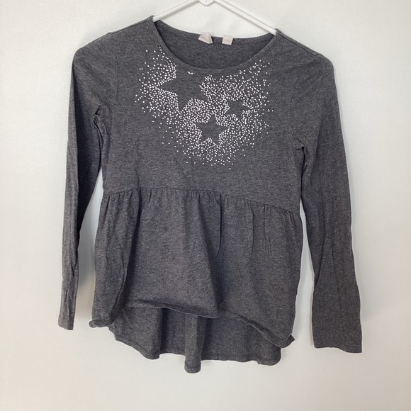 GAP | Shirts & Tops | Bogo Gap Kids Gray High Low Star Studded Long ...